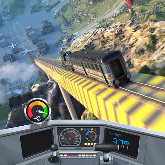 Train Ramp Jumping - BoomBit